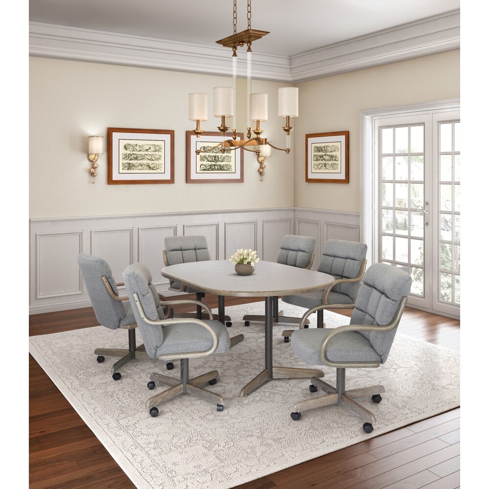 Dining table with caster chairs store